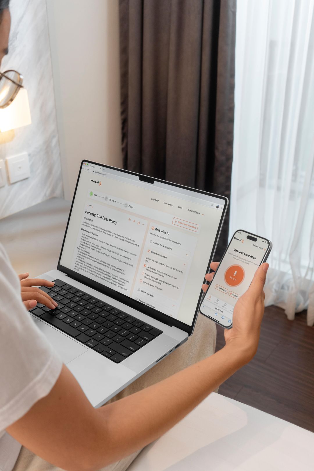 Vnote.ai: You Talk, We'll Write
